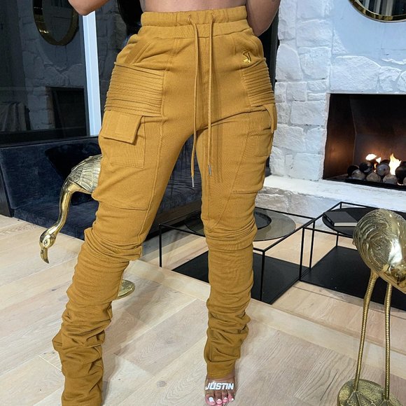 Shane Justin | Pants & Jumpsuits | Shane Justin Stacked Utility Joggers ...